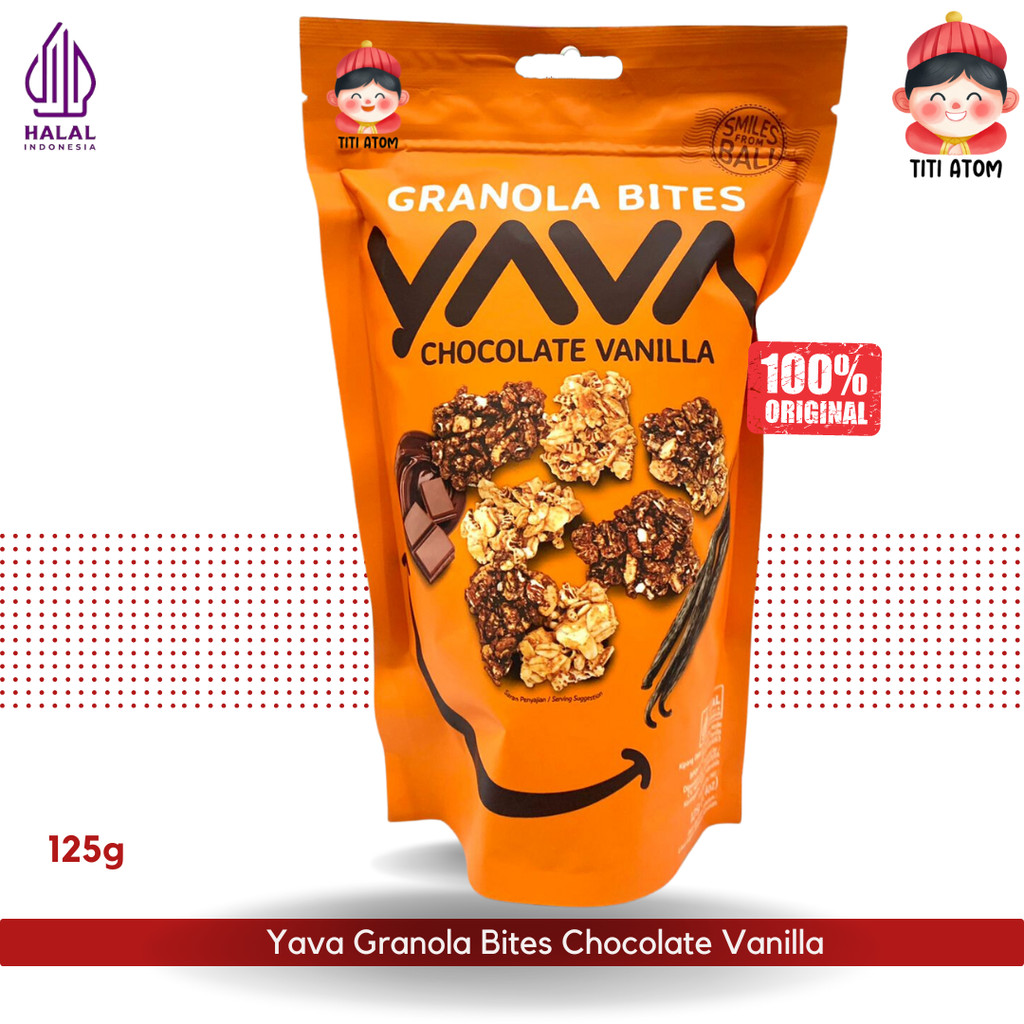 Jual Yava Granola Bites Cashews Kacang Mente Chocolate Vanilla Coklat ...
