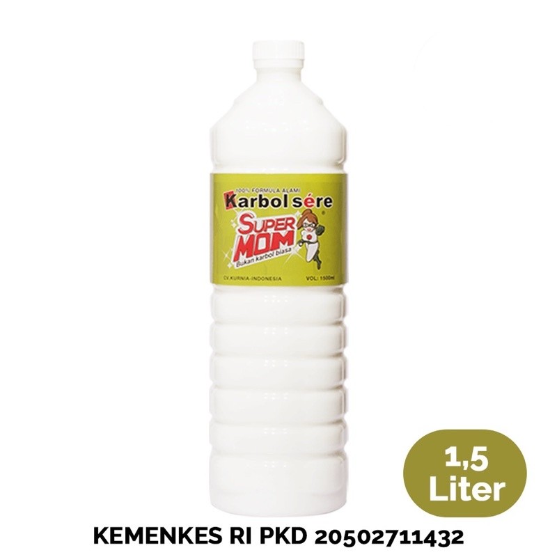 Jual CPS - Supermom / Super MOM Karbol Sereh botol 1500 ml | Shopee ...
