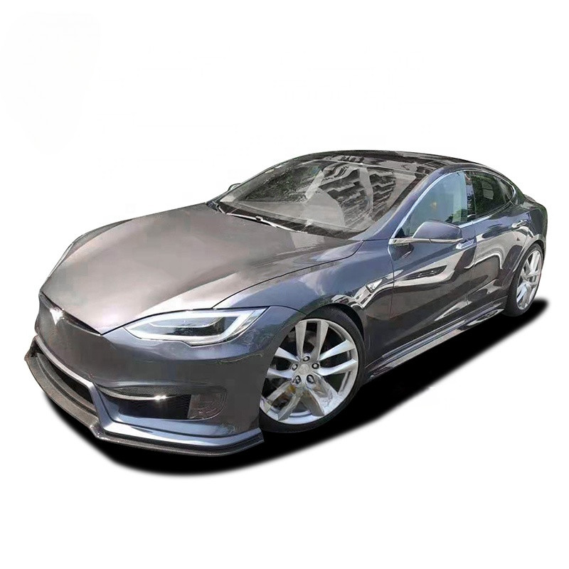 Jual Mass Supply PD Style Fiberglass Front Bumper For Tesla Model S ...