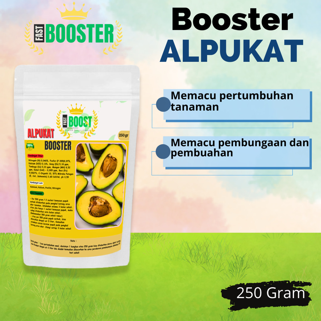 Jual Pupuk Booster Organik alpukat pupuk perangsang buah melebatkan menyuburkan 250 gram ...