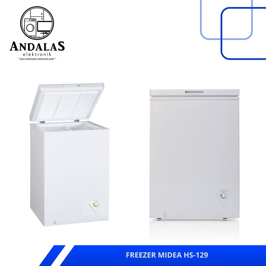 Jual Chest Freezer Midea HS-129 HS 129 (100 Liter) / Chest Freezer ...