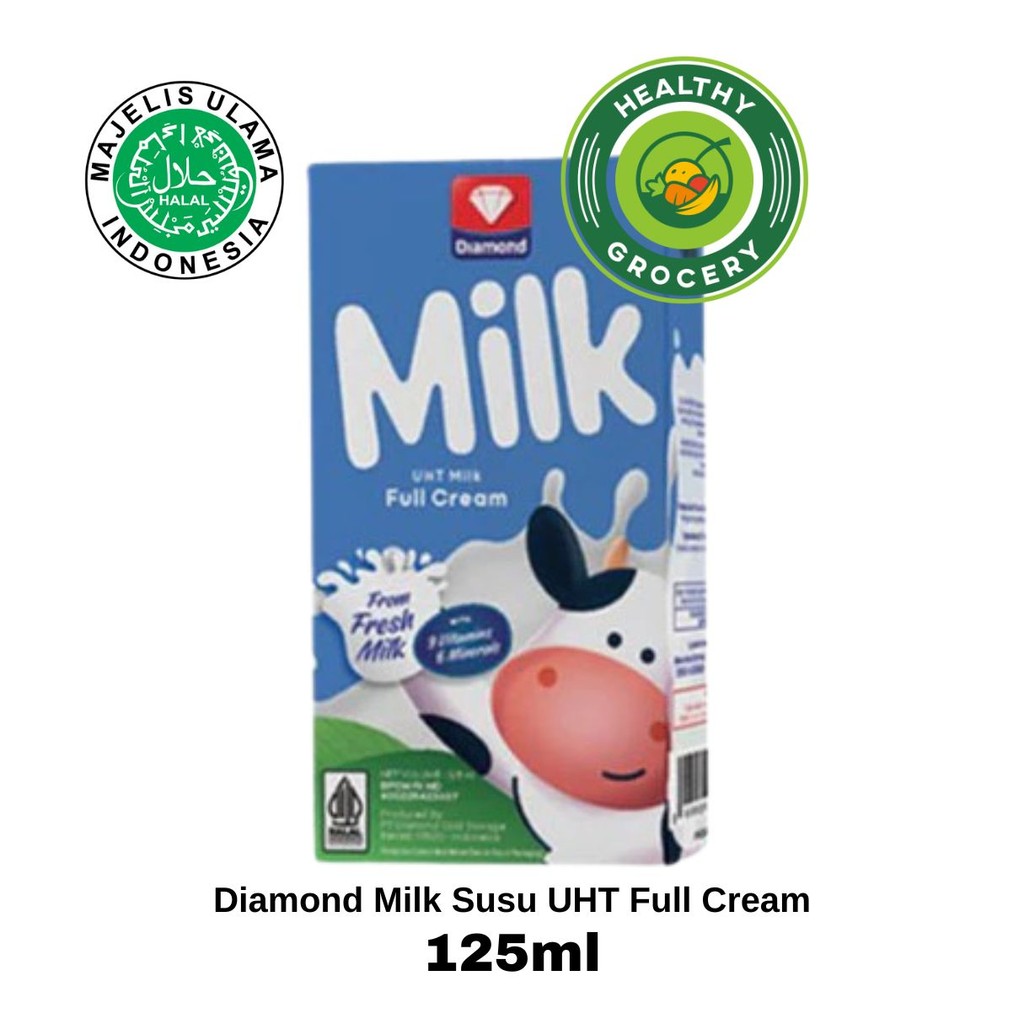 Jual Diamond Milk Susu UHT Full Cream 125ml | Shopee Indonesia