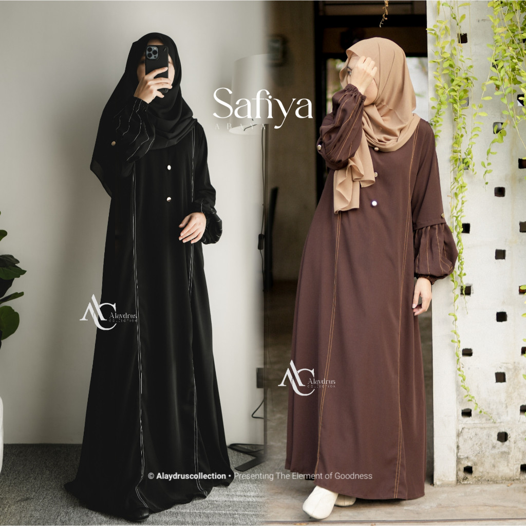 Jual Alaydrus abaya hitam jumbo Safiya Abaya Hitam Turkey Gamis Syari ...