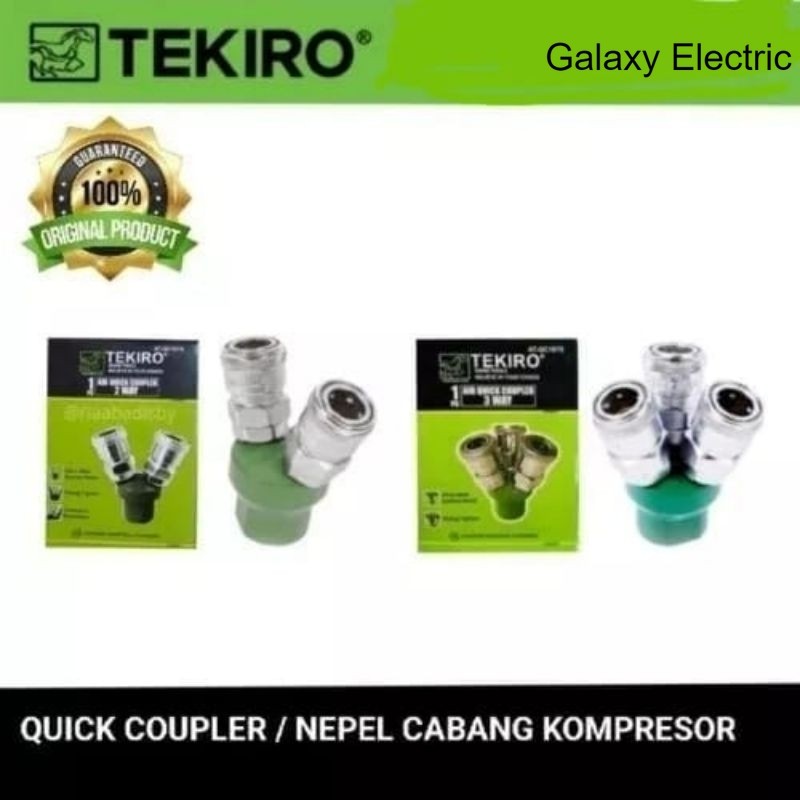 Jual Tekiro Quick Coupler 2 / 3 / 4 Cabang Sambungan Selang Angin | Shopee Indonesia