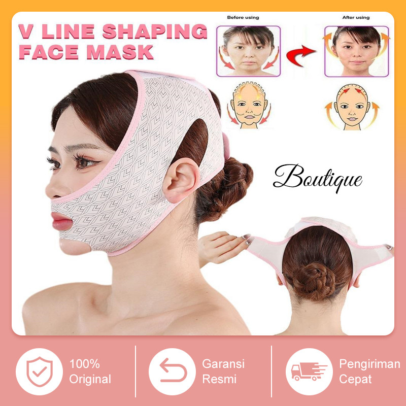 Jual Facial Slimming Bandage Shaping Lifting V Face Mask Thin Double ...