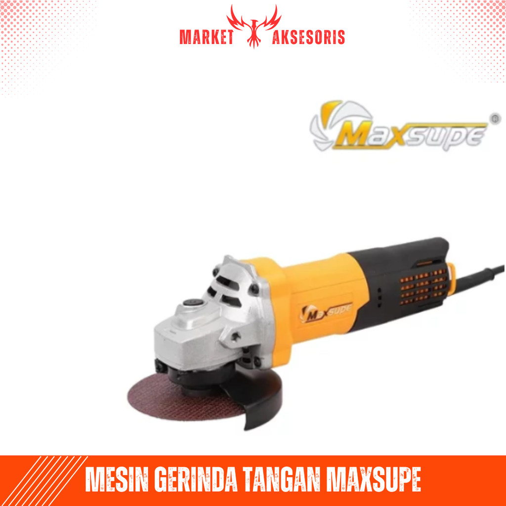 Jual MAXSUPE Mesin Gerinda Tangan 4 Inch Slim Body Gurinda 710W Serkel ...