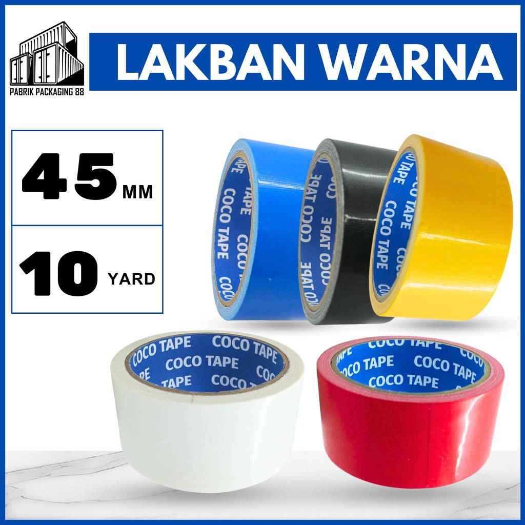 Jual Cloth Tape Lakban Isolasi Kain Linen Jilid Hitam 2 Inch 45mm 7 M ...