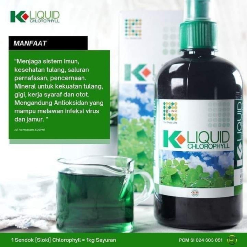 Jual klorofil k link original chlorophyl k liquid chlororphyll original | Shopee Indonesia