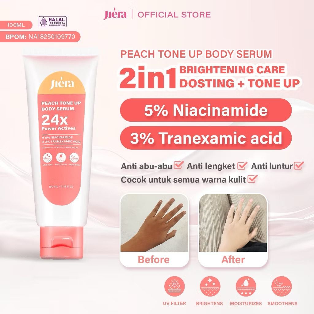 Jual JIERA BODY SERUM DOSTING - WITH TONE UP EFFECT 5% Niacinamide 3% ...