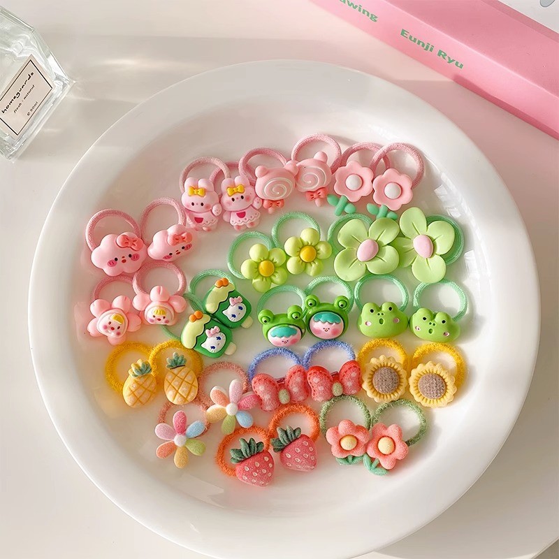 Jual Ikat Rambut H981 Set Ikat Isi 10 Pcs Aksesoris Ikat Rambut Motif ...