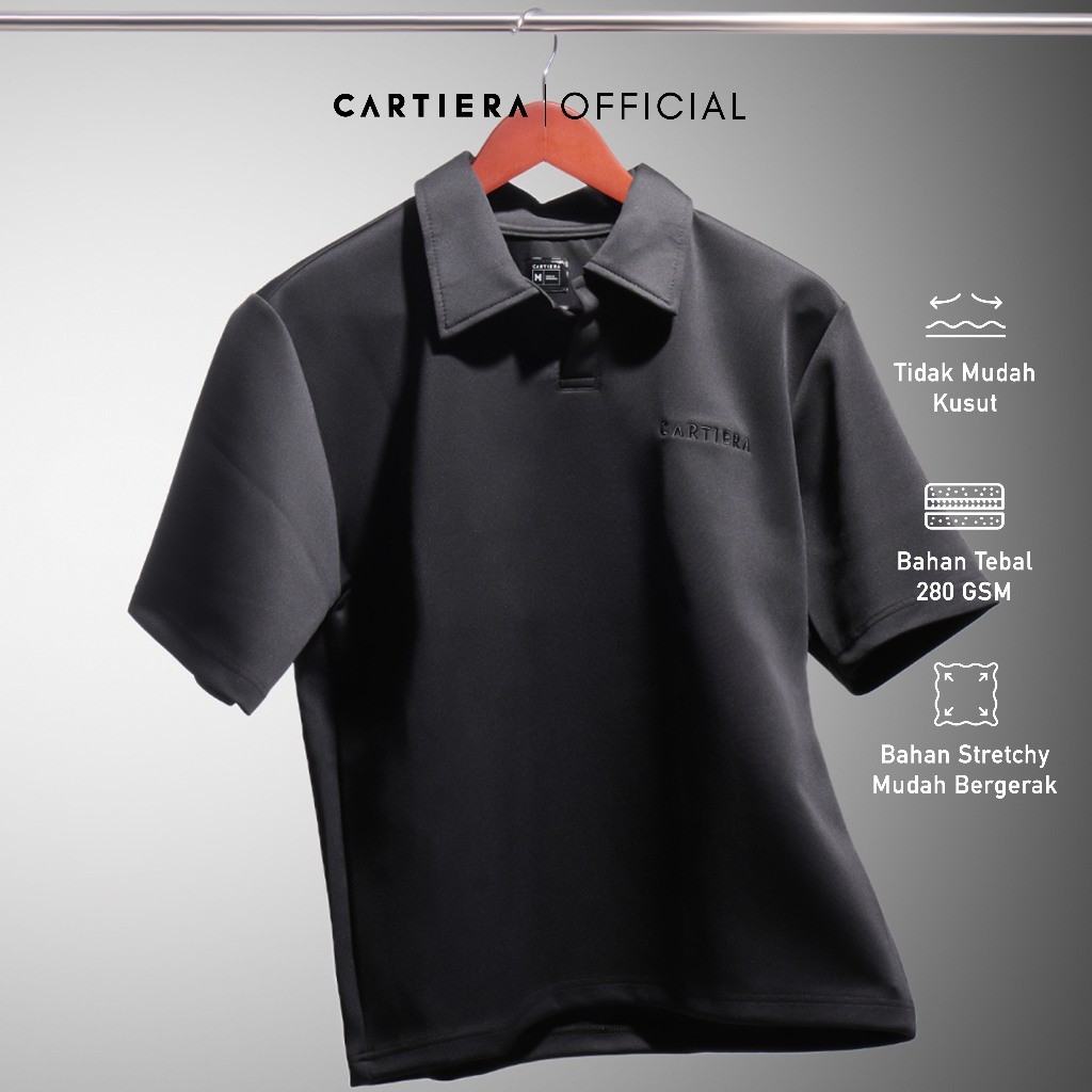 Jual Loco Polo Cartiera Scuba 280 GSM Oversize Polo Shirt Pria / Kaos ...