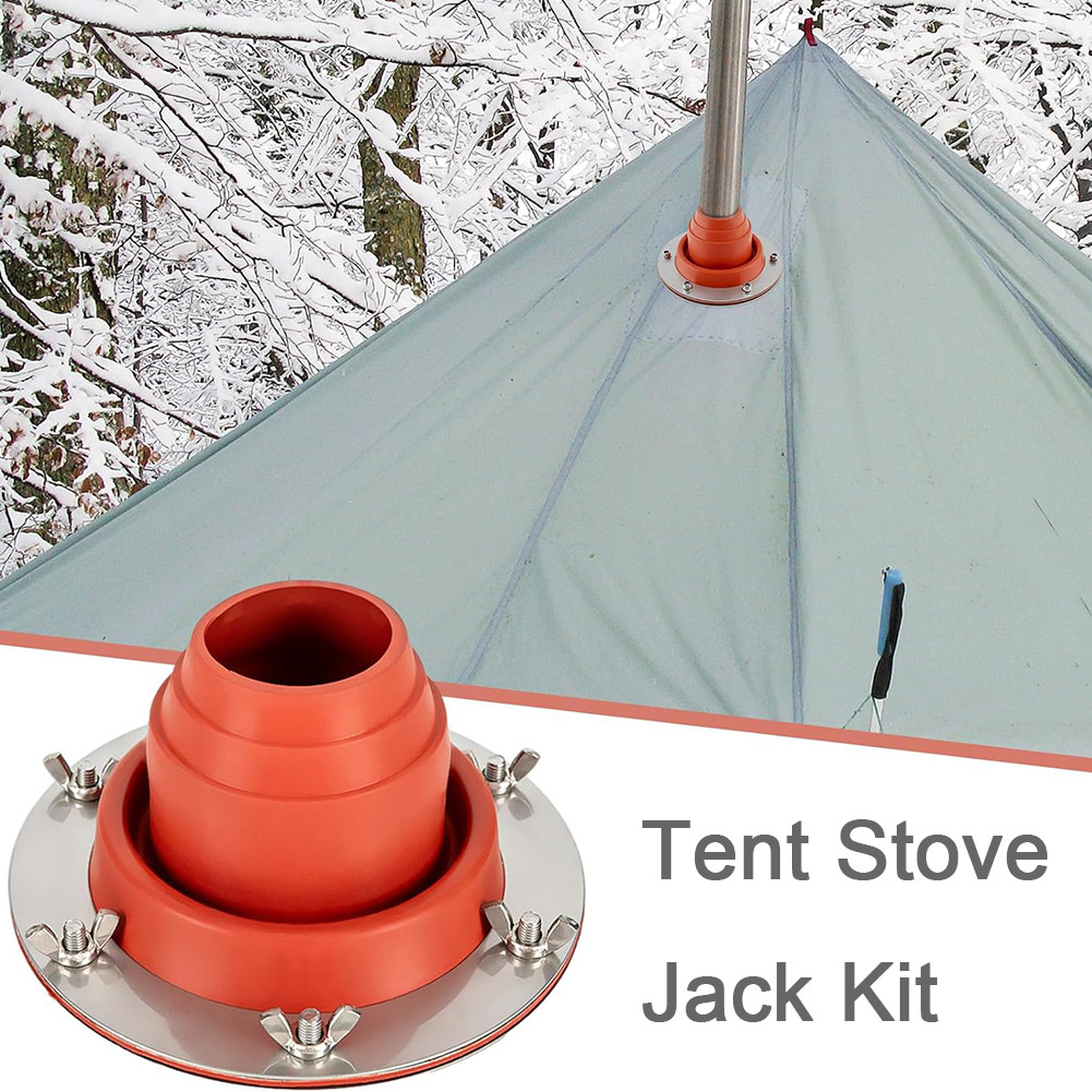 Jual Tent Stove Jack Kit Silicone High Temp Flexible Roof Jack Pipe ...