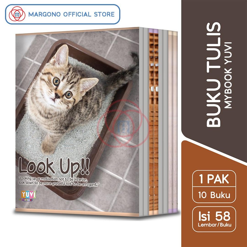 Jual My Book Yuvi Buku Tulis Tebal A5 Cat Foto 58 Lembar - 10 Buku ...