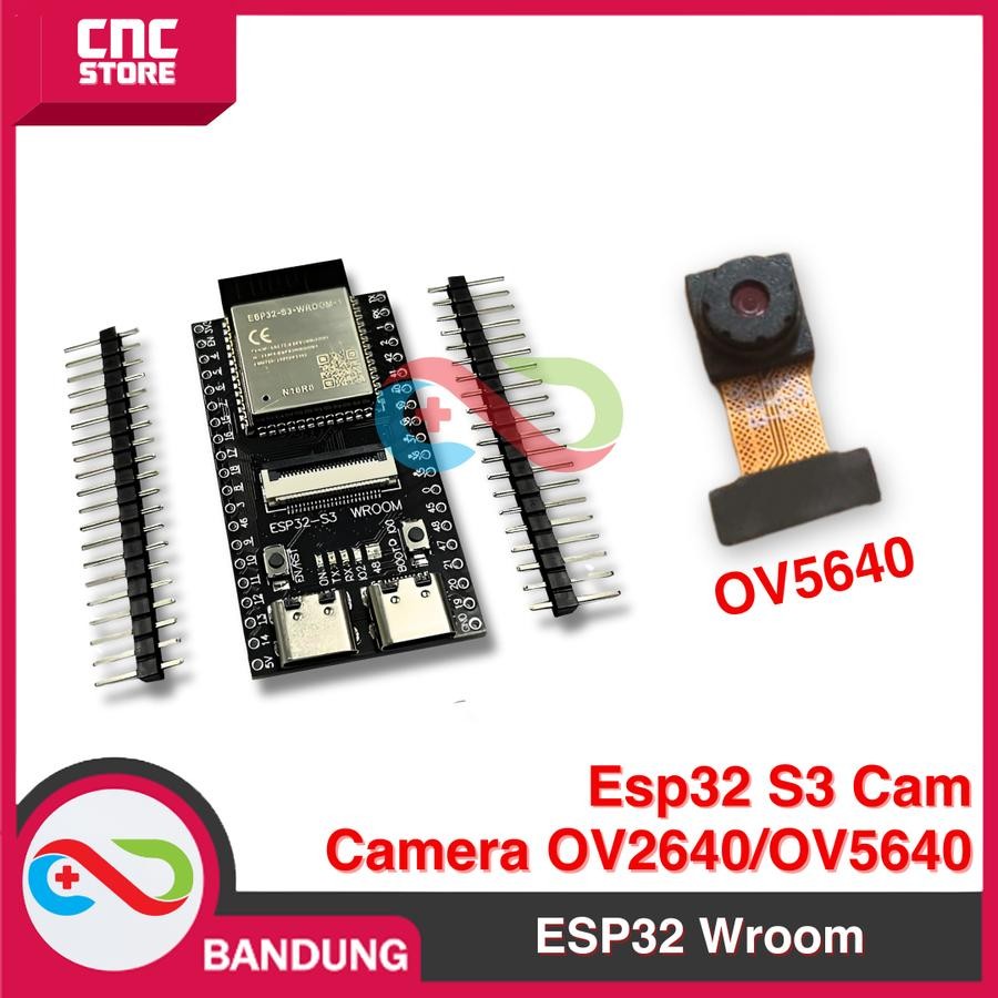 Jual Modul ESP32-S3 WROOM N16R8 CAM OV2640/OV5640 Camera Development Board - OV5640 - A | Shopee ...