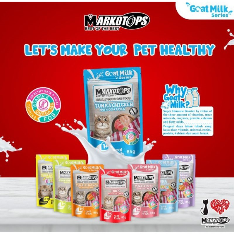 Jual Markotops Pouch Adult&Kitten 85 gr | Shopee Indonesia