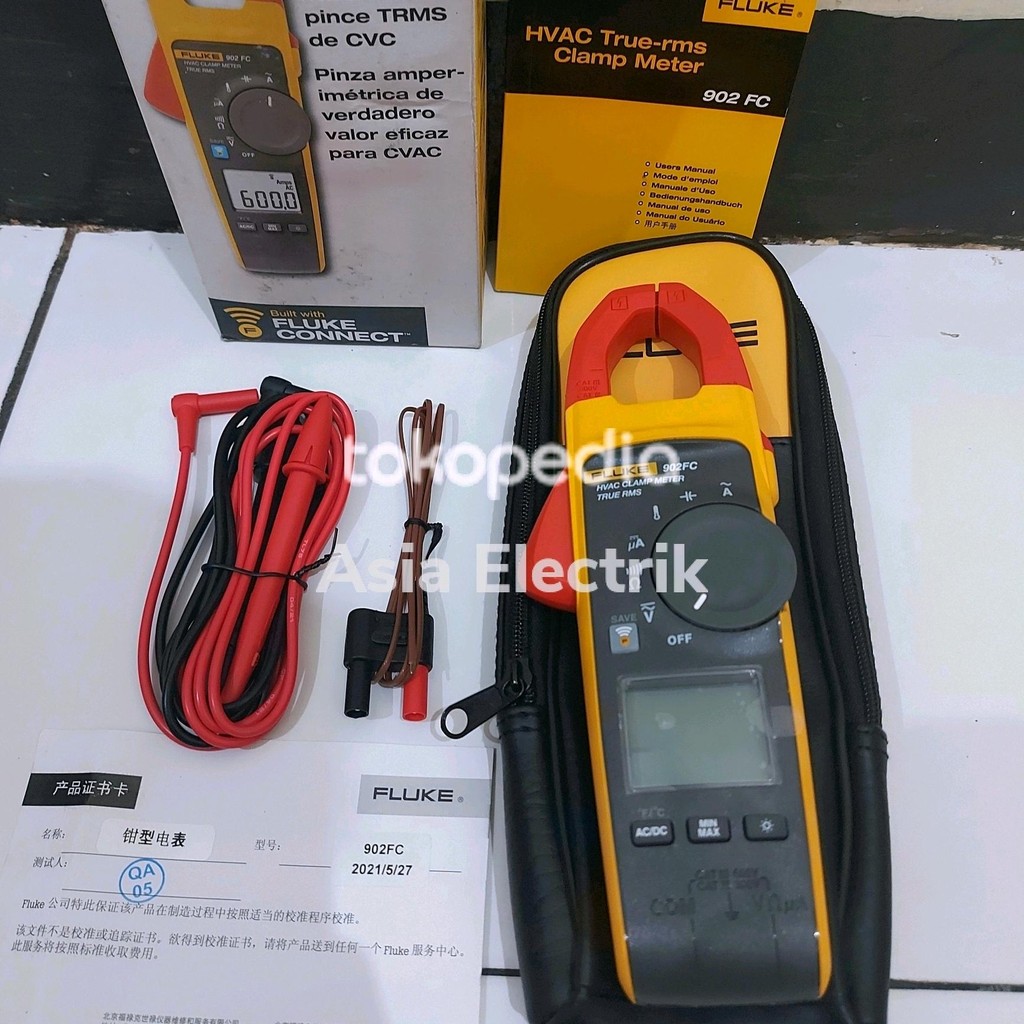 Jual FLUKE 902 FC HVAC CLAMP METER TRUE RMS 902FC ORIGINAL | Shopee ...