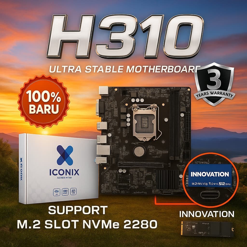 Jual Motherboard H310C Iconix Socket LGA 1151 DDR4 NVMe | Shopee Indonesia
