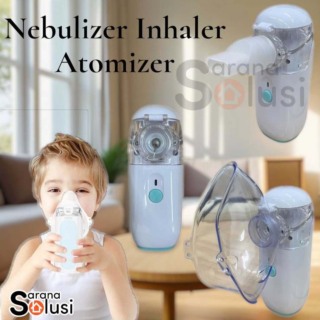 Jual Alat Nebu Terapi Pernapasan Handheld Inhaler Atomizer | Shopee ...