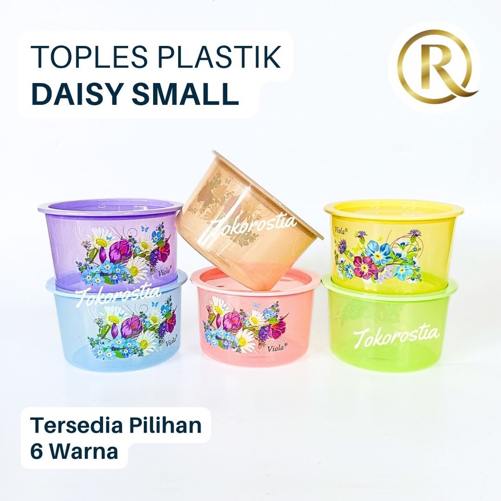 Jual ROSTIA Toples Daisy S Plastik Viola | Shopee Indonesia