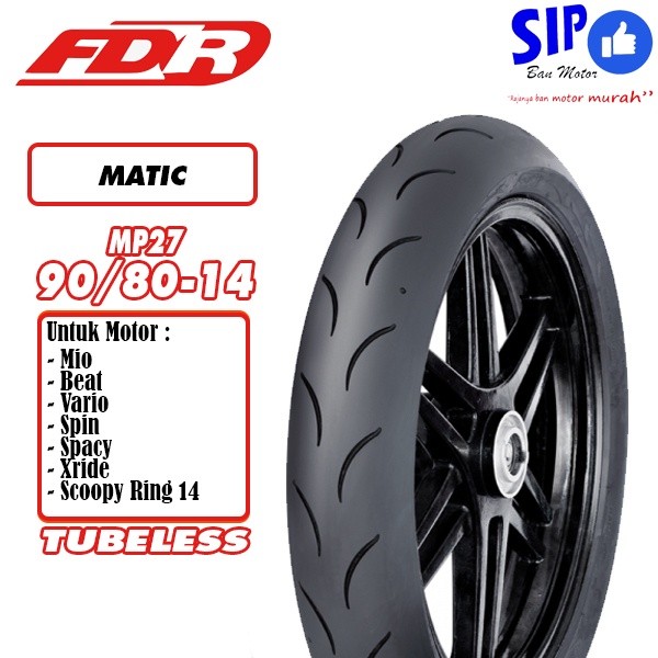 Jual Ban motor matic Soft compound FDR Sport MP 27 MP27 90 80 14 ...
