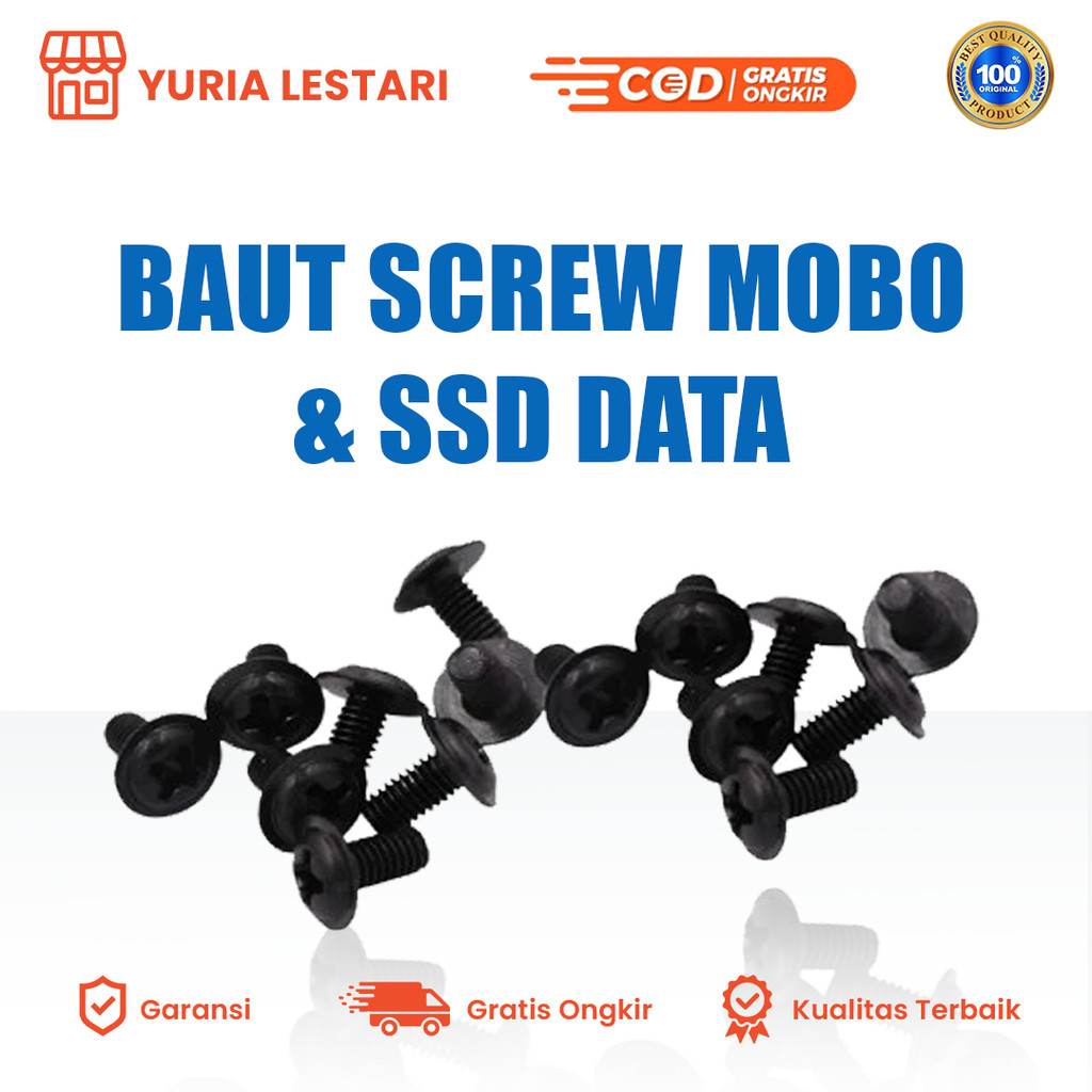 Jual Baut Screw Motherboard / SSD Sata for PC / baut mobo Yuri_1 ...