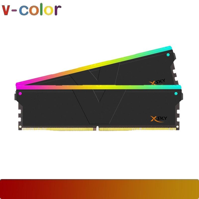 Jual V-COLOR TMXSAL1660828KWK | Manta XSky RGB 32GB (16GBx2) DDR5 DRAM ...