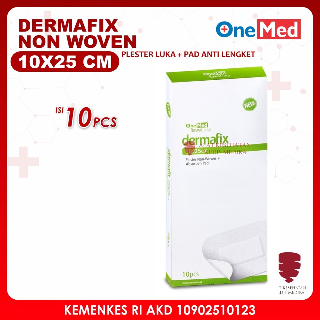 Jual Dermafix Non Woven 10 x 25 cm Onemed Plester Luka Alat P3K Plaster ...