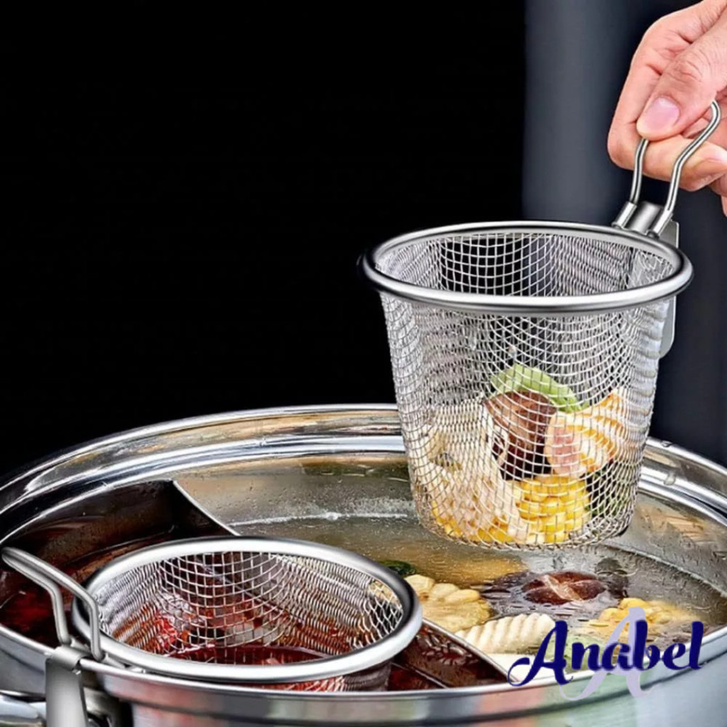 Jual Hot Pot Strainer Deep Fryer / Keranjang Saringan Rebus Goreng ...