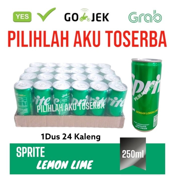 Jual Sprite KALENG CAN 250 ml - ( HARGA 1 DUS ) | Shopee Indonesia