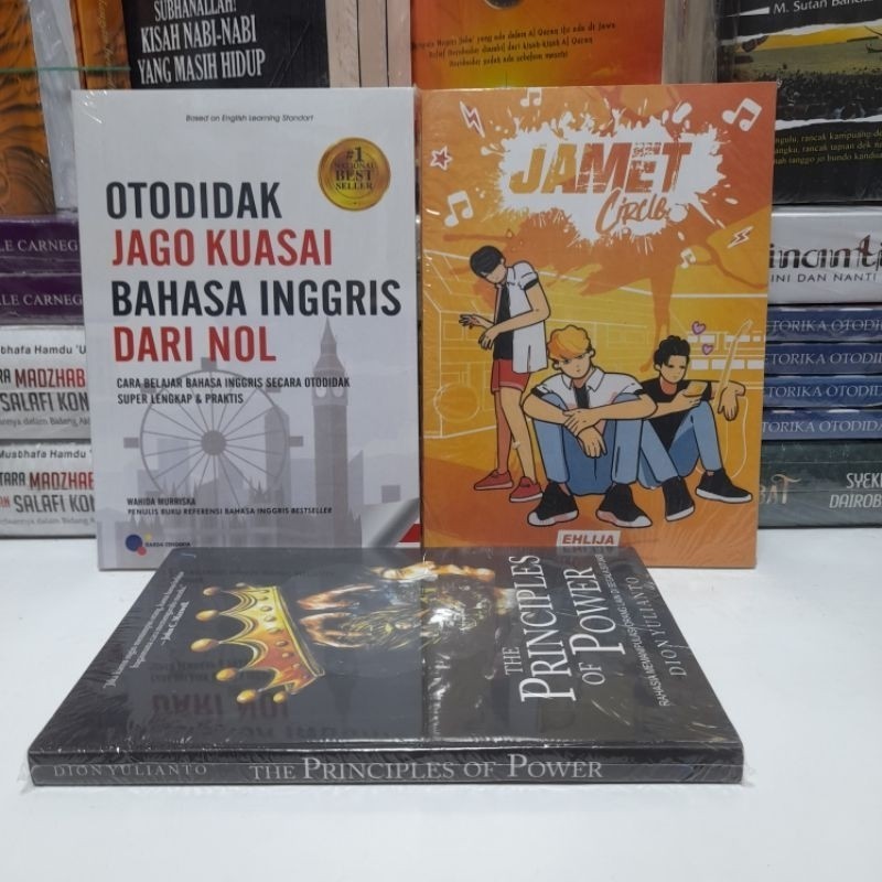 Jual Paket 3 buku otodidak jago kuasai bahasa inggris dari nol, jamet circle, dan the principles ...