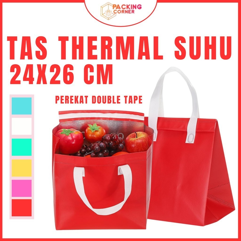 Jual Tas Thermal Cooler Bag 24x26 Tas Penghangat Bekal Makanan Tote Bag ...