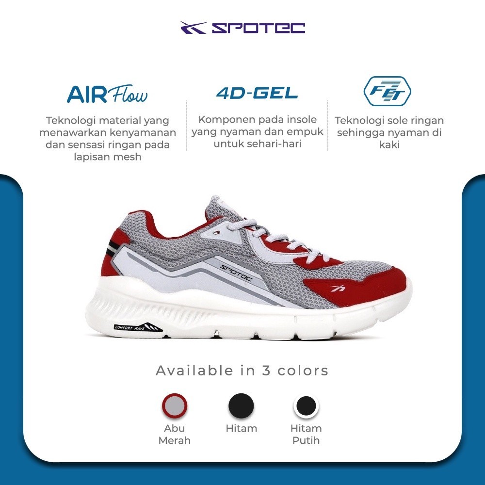 Jual Spotec Running Versa Sepatu Lari Pria Wanita | Shopee Indonesia
