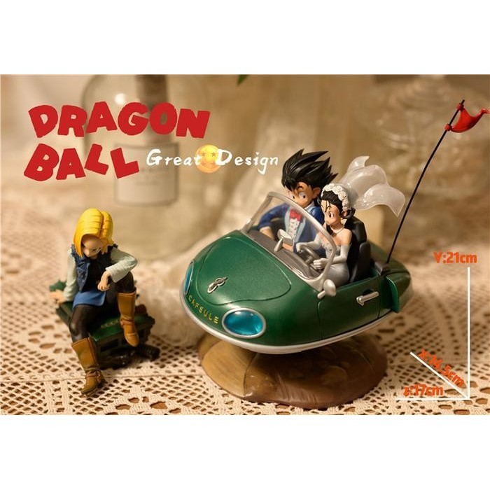 Jual (Baca Deskripsi) Figure Dragon Ball - Goku & Chi Chi Wedding Green ...