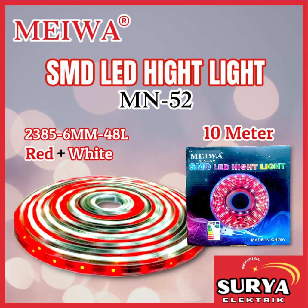 Jual Lampu LED Strip MEIWA MN-52 / MN-62 Selang Hight Light SMD 2385 5M ...