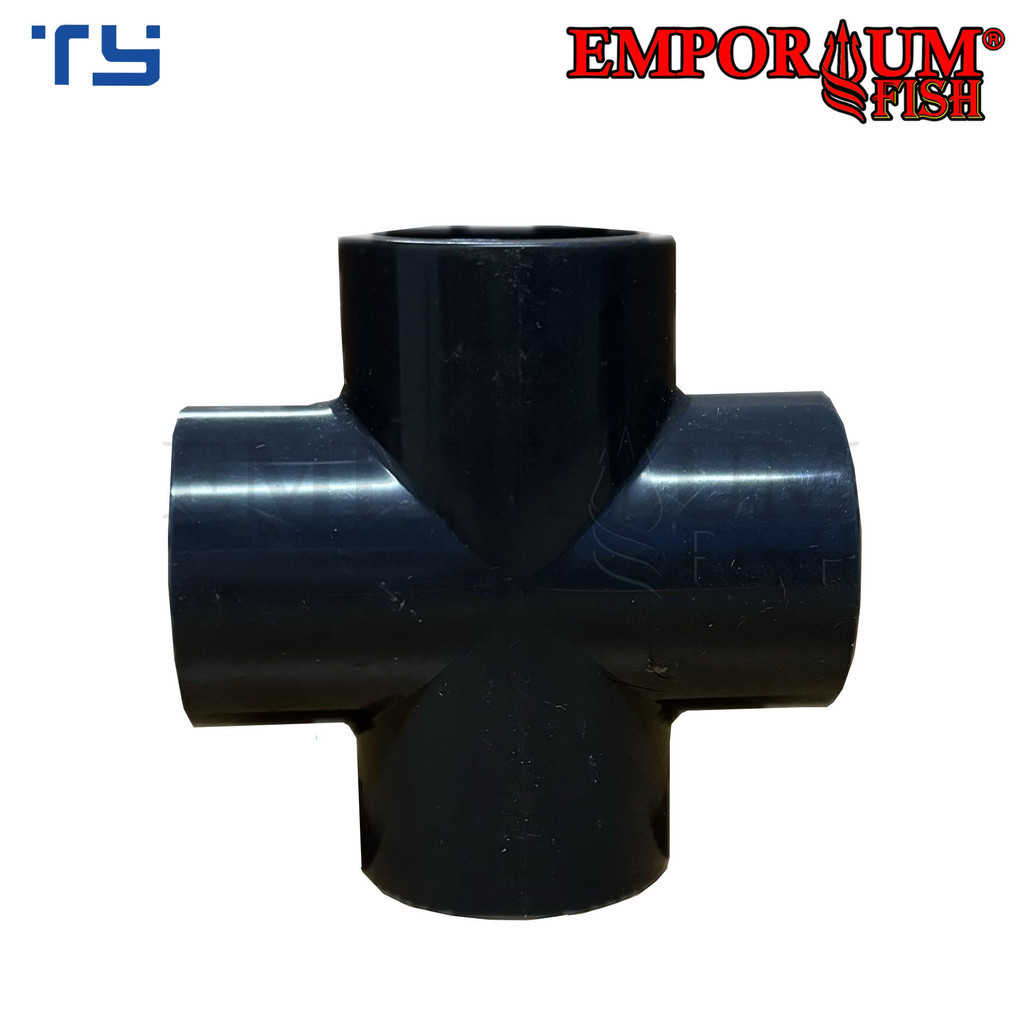 Jual TY Cross Stand Tee Four 4 way pipa u-pvc k50 32 mm cabang empat ...