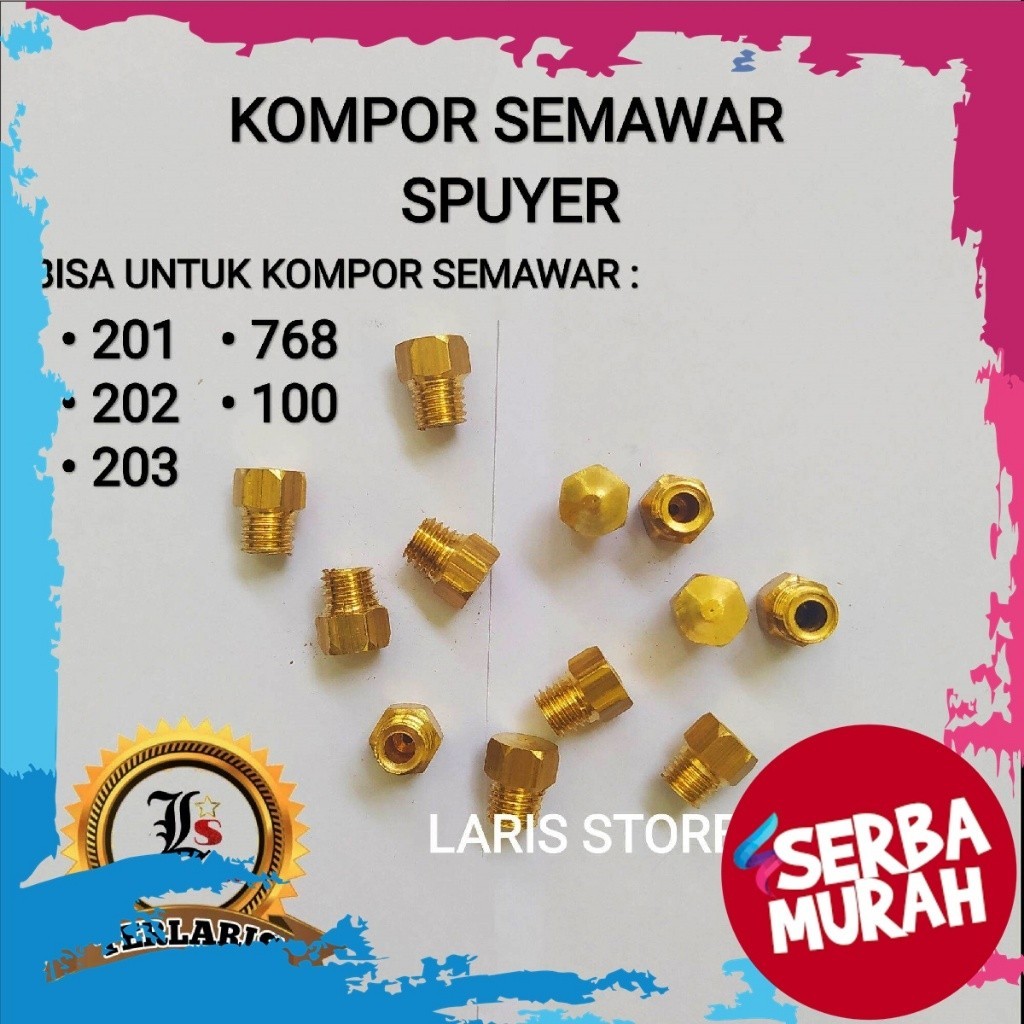 Jual Spuyer Kompor Joss Mawar 201 202 203 768 100 Lubang Api | Shopee ...