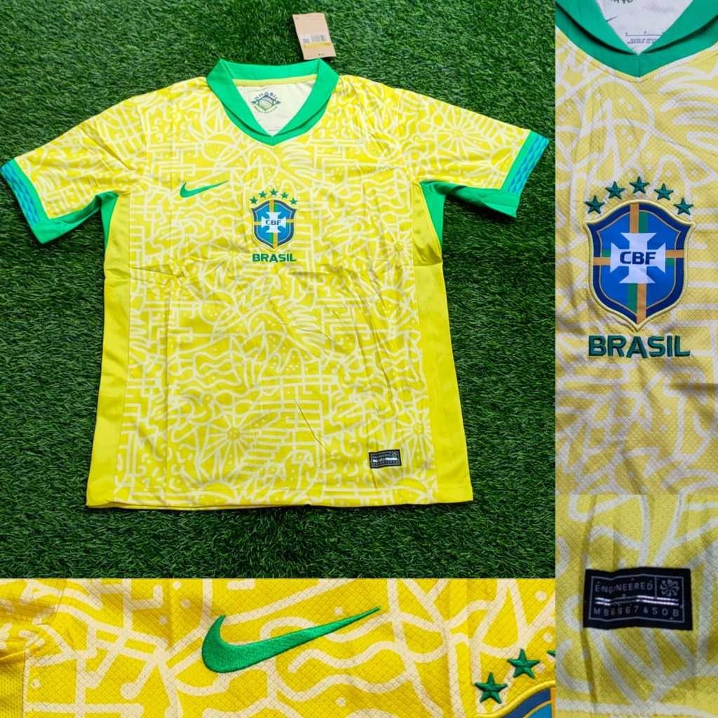 Jual JERSEY BOLA BRAZIL HOME COPA AMERIKA 2024 GRADE ORI IMPORT JERSEY ...