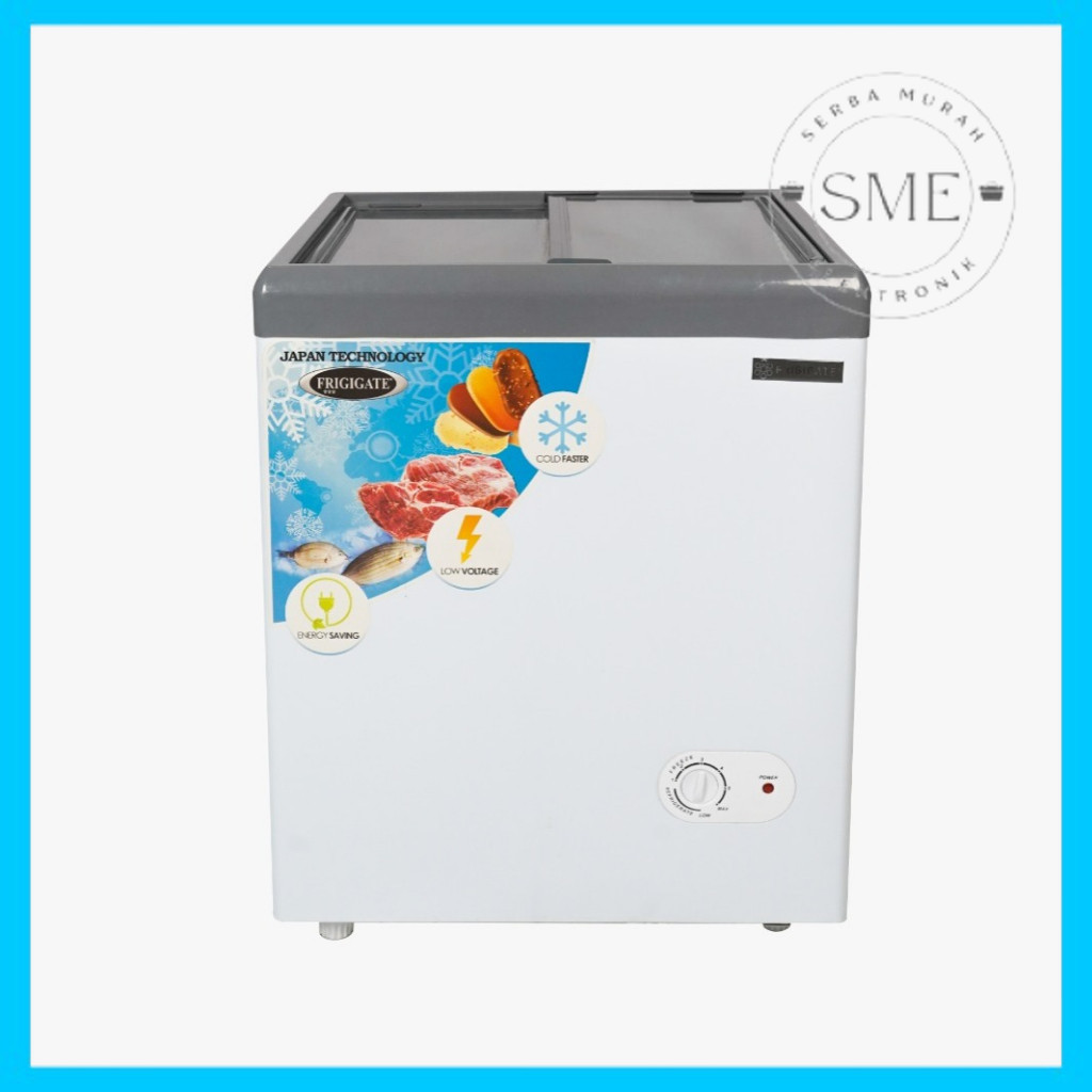 Jual Frigigate Chest Frezeer CF-120 SDF 100 Liter Sliding Door Frozen ...