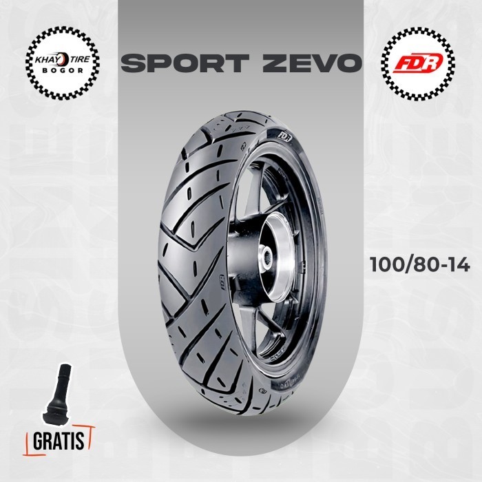 Jual Ban Tubles Motor Matic FDR SPORT ZEVO 100/80 - 14 Medium Compound | Shopee Indonesia