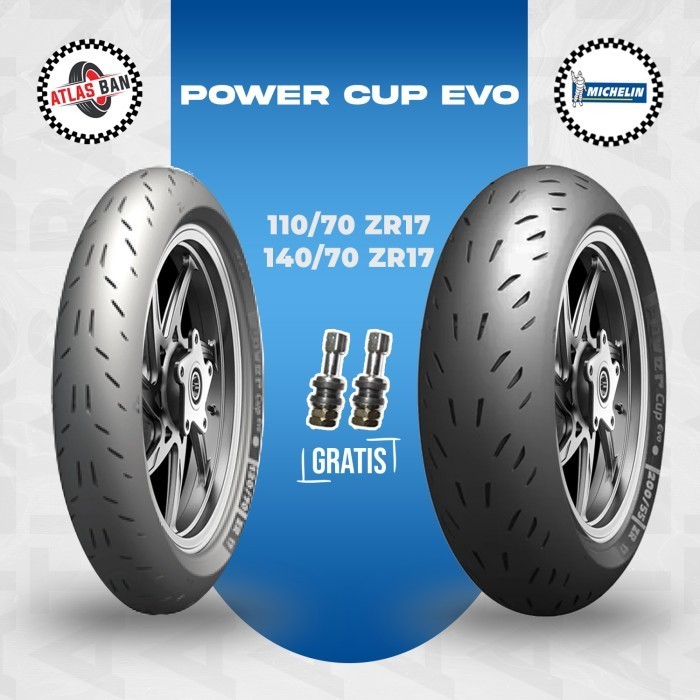 Jual Paket Ban Motor Supersport MICHELIN POWER CUP EVO 110/70 - 140/70 ZR17 | Shopee Indonesia