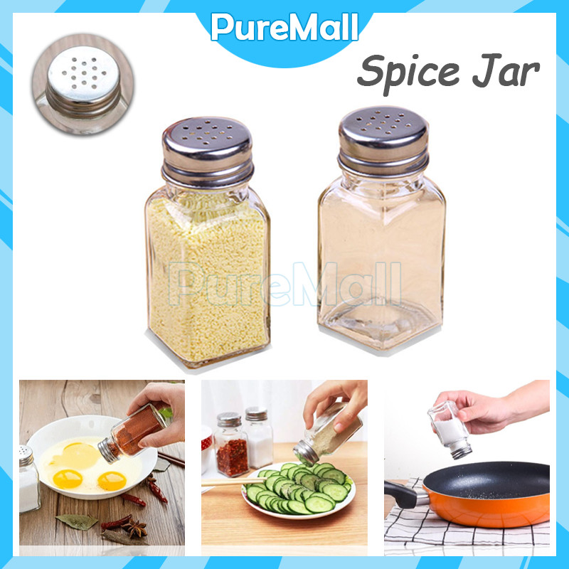 Jual Toples Bumbu Lada Garam Merica / Botol Bumbu Tabur Kaca / Spice ...