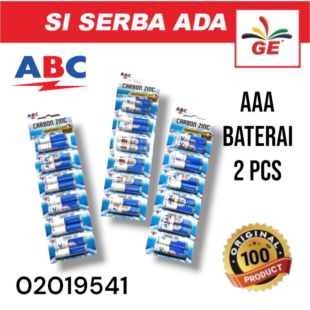 Jual BATERAI ABC BIRU AAA A3/ABC BATTERY BIRU AAA A3 1,5 VOLT HARGA PER ...