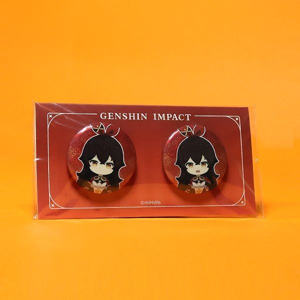 Jual Amber Chibi Photo Reminiscing Theme Badge Set 38mm - Genshin ...