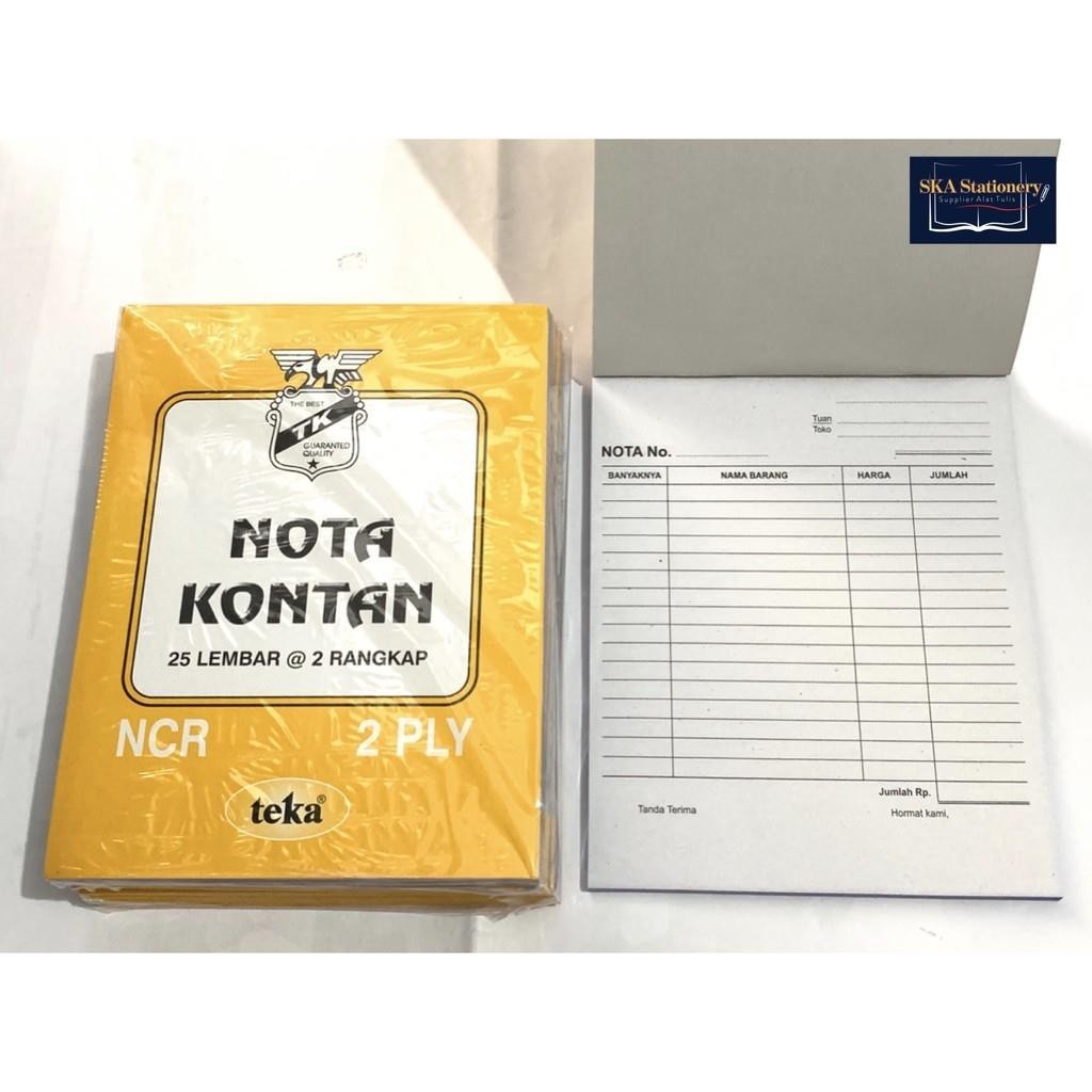Jual Nota Besar 2 Ply Teka / Nota B2 NCR Teka (Pcs) | Shopee Indonesia