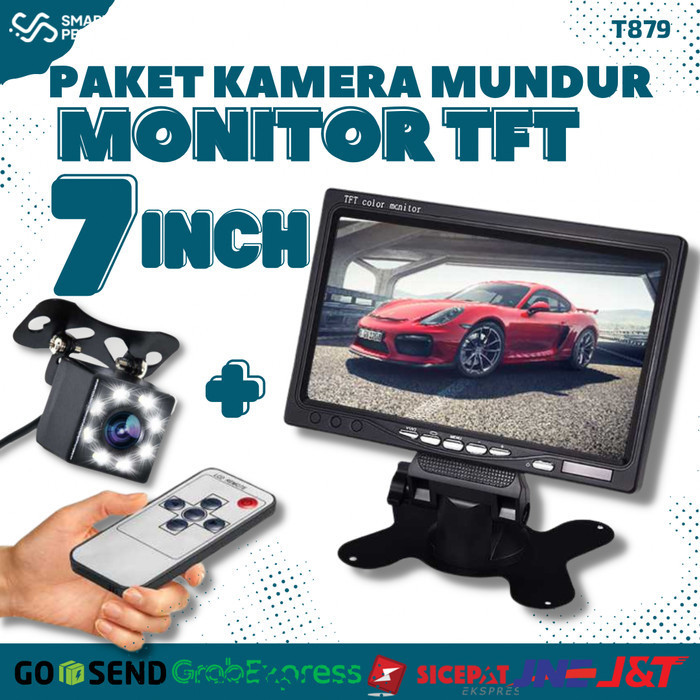 Jual Layar Monitor Mobil 7 Inch LCD Kamera Mundur Parkir Mobil Camera 8 ...