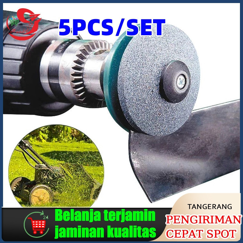 Jual 【HandyMall】5pcs Alat Pengasah Penajam Mesin Potong Rumput Rotary ...
