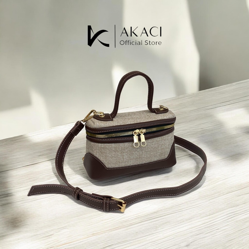 Jual Tas selempang wanita SONJA Akaci Hand bag 10-8326 Bahan goni ...