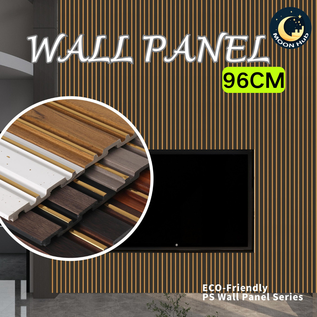 Jual Panel Grille PVC Motif Kayu 120x12mm 96cm - Dekorasi Dinding Kayu ...