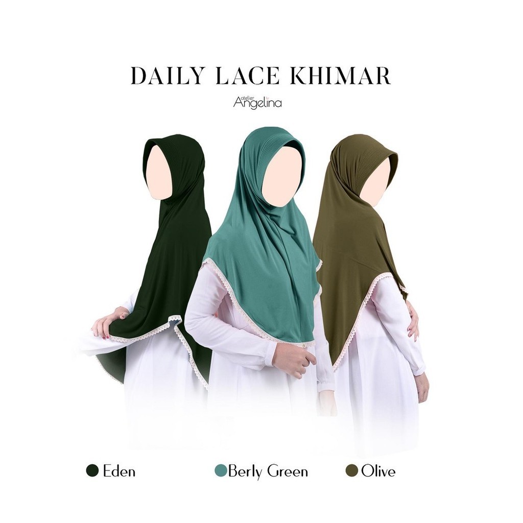 Jual DAILY LACE KHIMAR NONPAD ATELIER ANGELINA | Shopee Indonesia