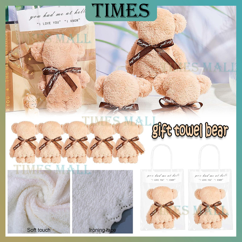 Jual 2PCS Handuk kecil model beruang Teddy Bear Promo/Teddy Lucu Handuk ...